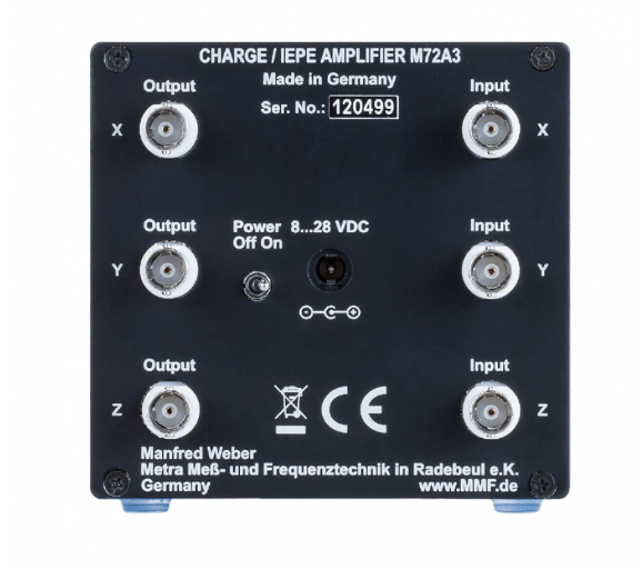 M72A3 - Three-channel analog conditioner for IEPE/Charge mode accelerometer